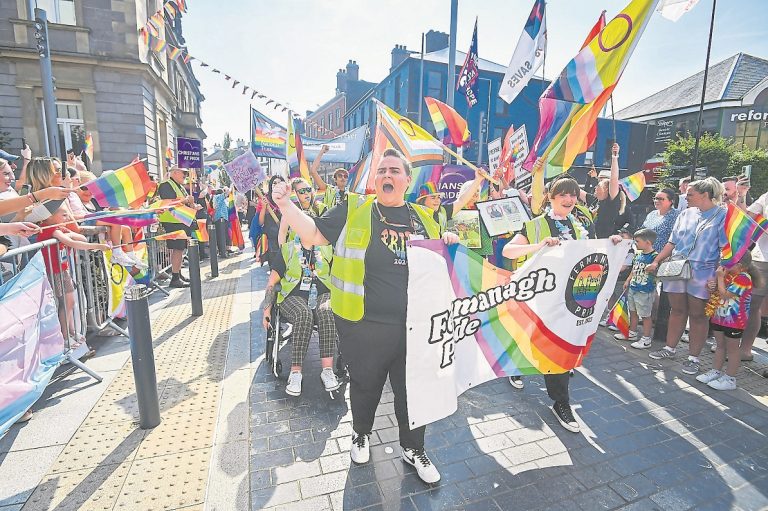 Fermanagh Pride parade takes place despite protests - The Fermanagh Herald