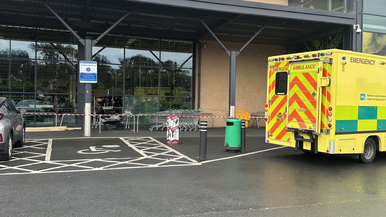 Emergency services at scene of Asda Enniskillen crash - The Fermanagh ...